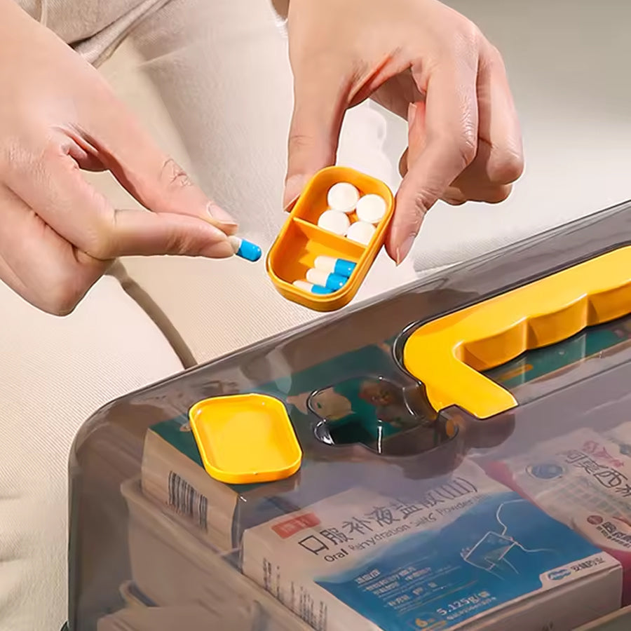 MEDICINE STORAGE BOX 3 LAYER (WHITE) | SPOTSHOP