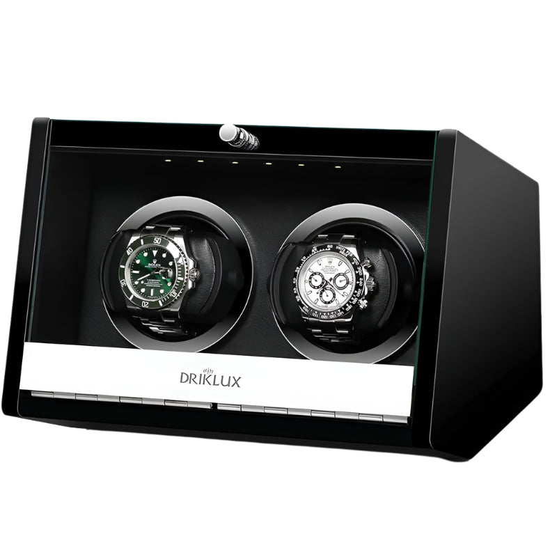 DRIKLUX LUXURY ROTATING WATCH WINDER DISPLAY CASE (2 WATCHES) | SPOTSHOP